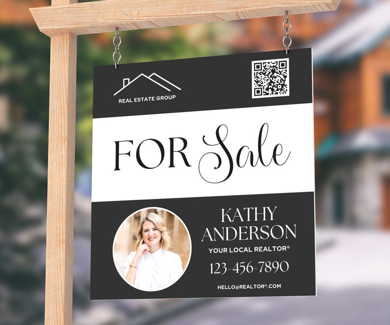 Real Estate Yard Sign, for Sale Yard Sign, Real Estate Marketing ...