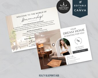 SET of Looking for A Trusted Real Estate Agent Mailer With Envelope ...