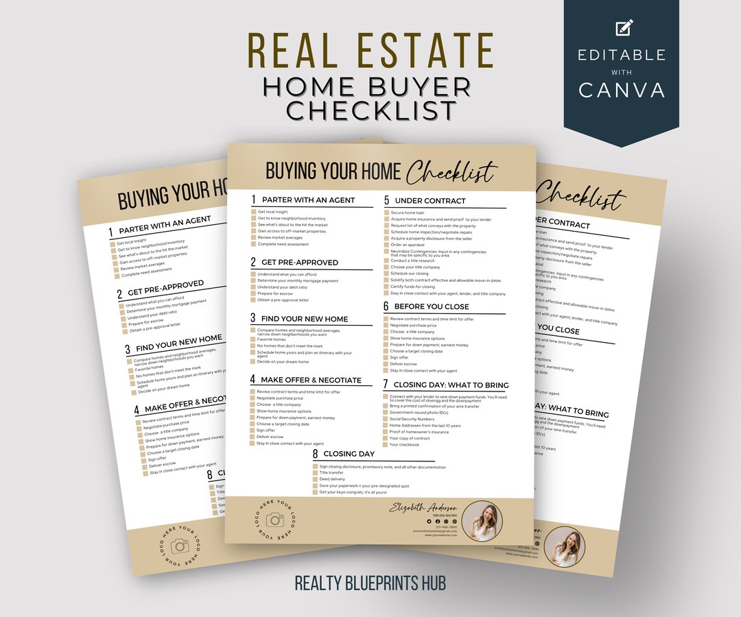 Home Buyer Checklist Ultimate Organization for Your Home Purchase ...