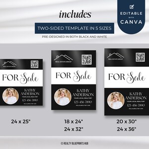 Real Estate Yard Sign, for Sale Yard Sign, Real Estate Marketing ...