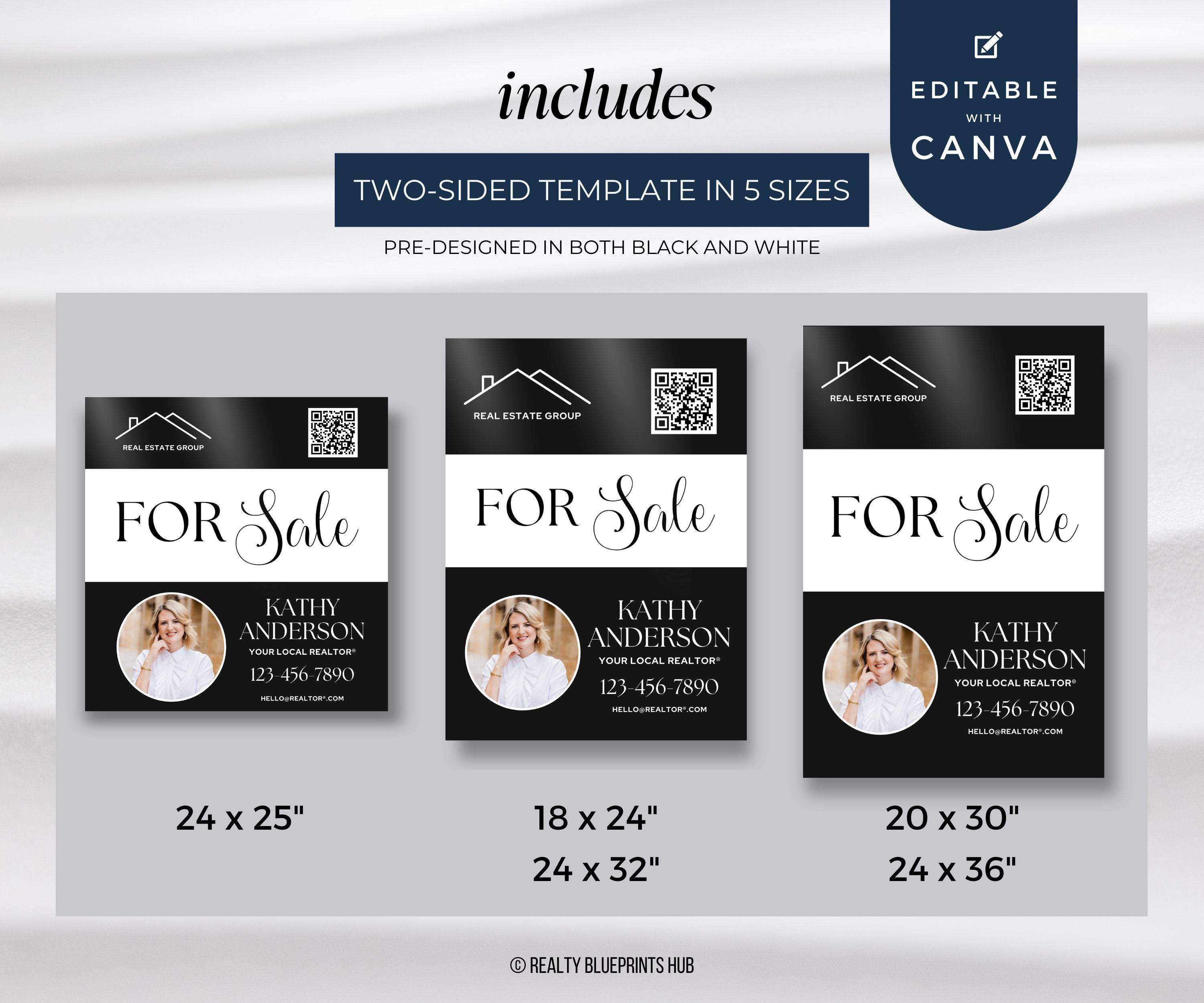 Realtor Yard Sign Template: Custom Real Estate Marketing (digital ...