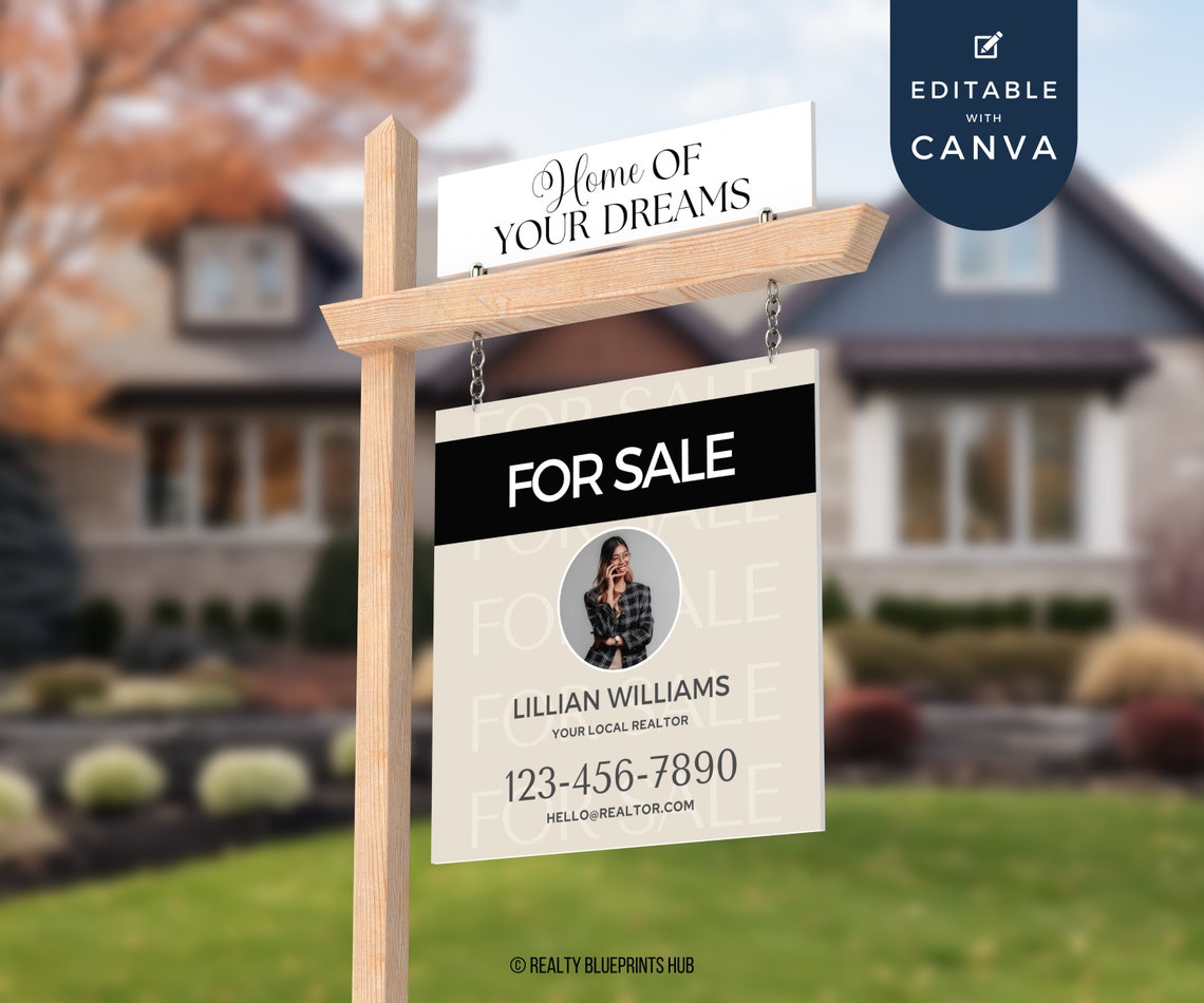 50 Real Estate Yard Sign Riders: Custom Realtor Marketing (digital ...