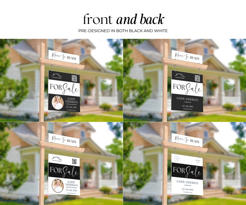 Real Estate Yard Sign, for Sale Yard Sign, Real Estate Marketing ...