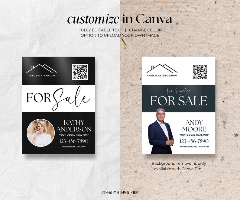 Real Estate Yard Sign, for Sale Yard Sign, Real Estate Marketing ...