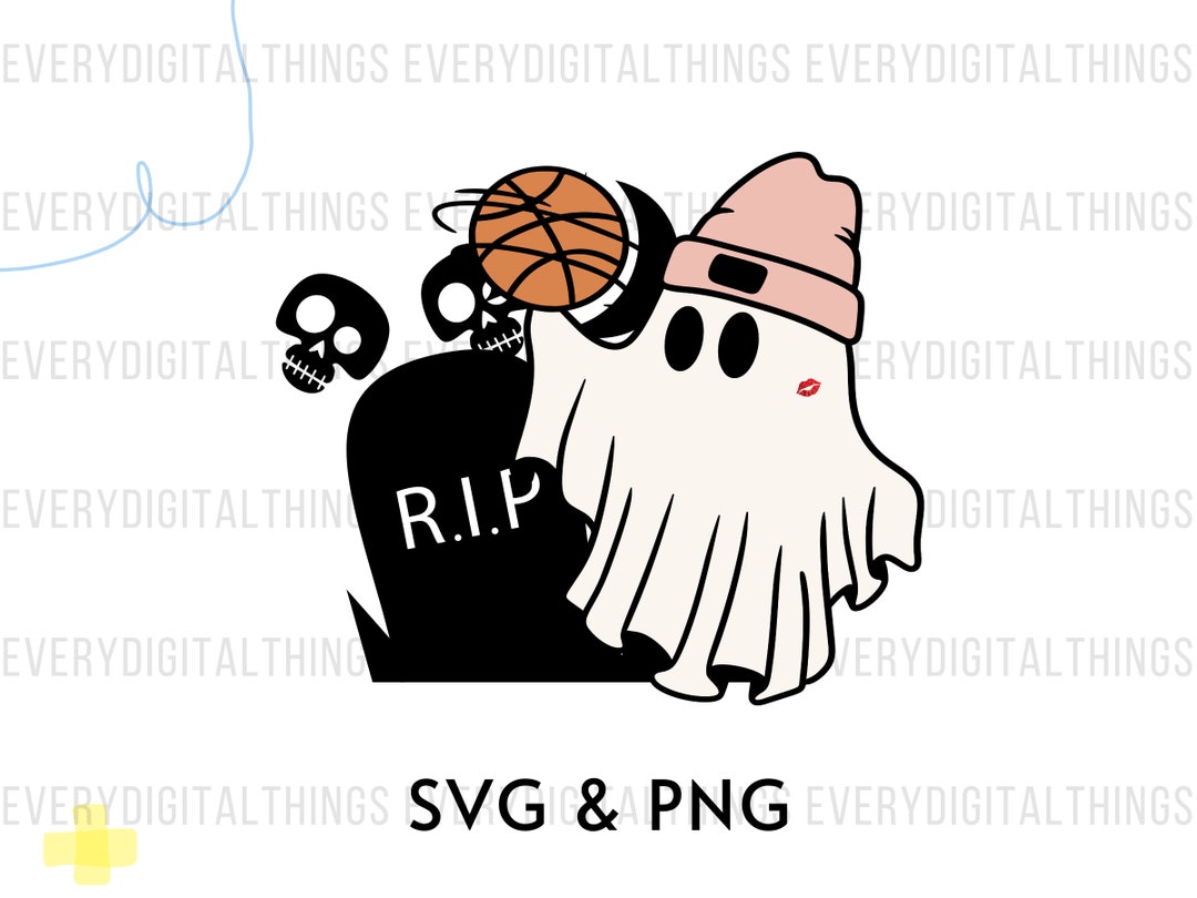 Cute Baller Ghost Halloween PNG&SVG Baller Ghost Svg Ghost - Etsy