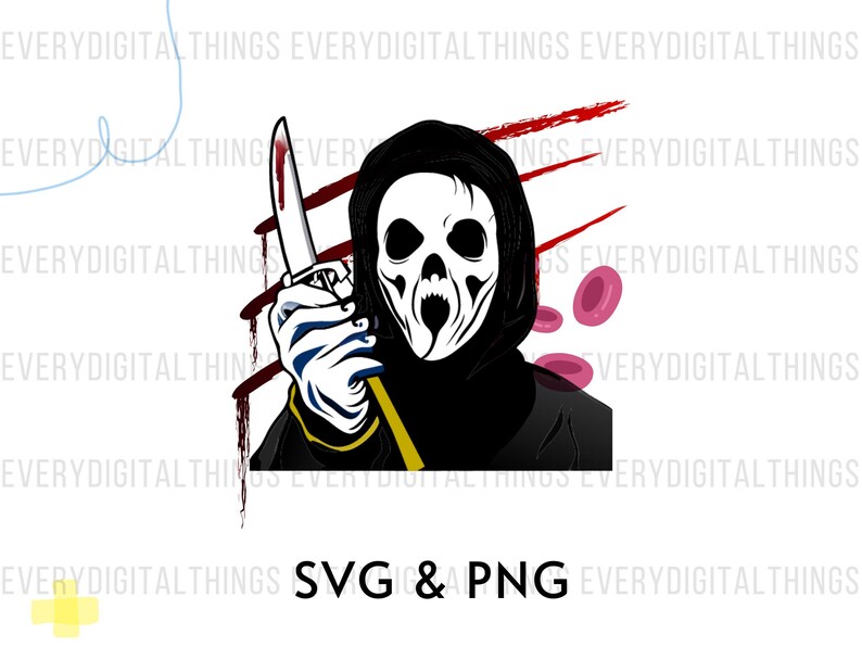 SCREAM Svg, Ghost Face Svg, Horror Svg, Horror Characters Svg ...