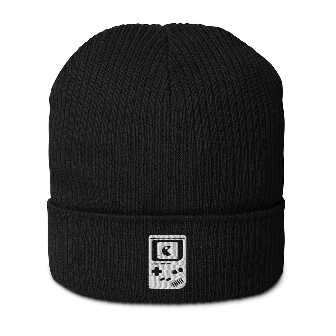 RETRO _ GAMEBOY || Embroidered Organic Ribbed Beanie - Etsy
