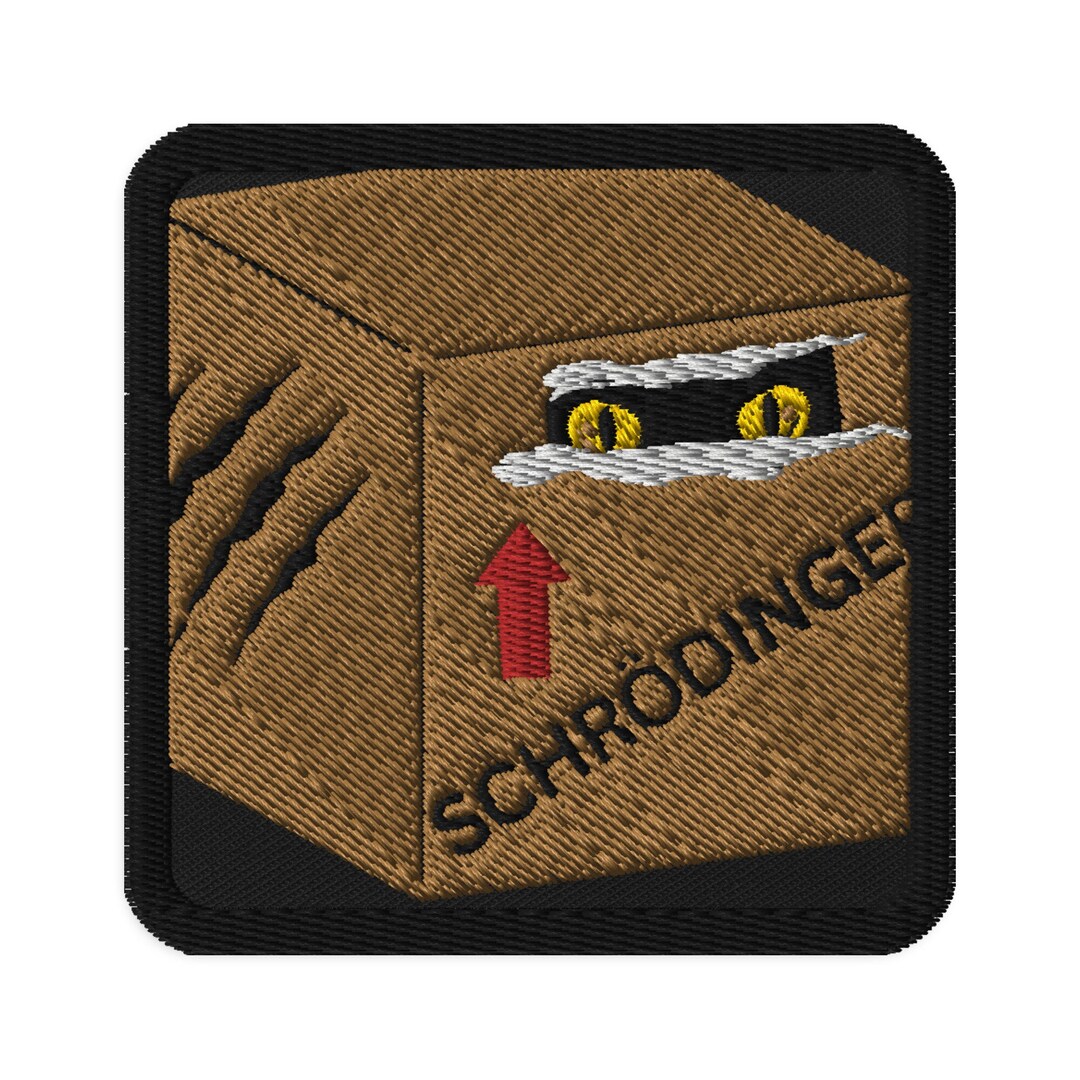 SCHRODINGER'S CAT || Embroidered Patch (iron On/sew On) - Etsy