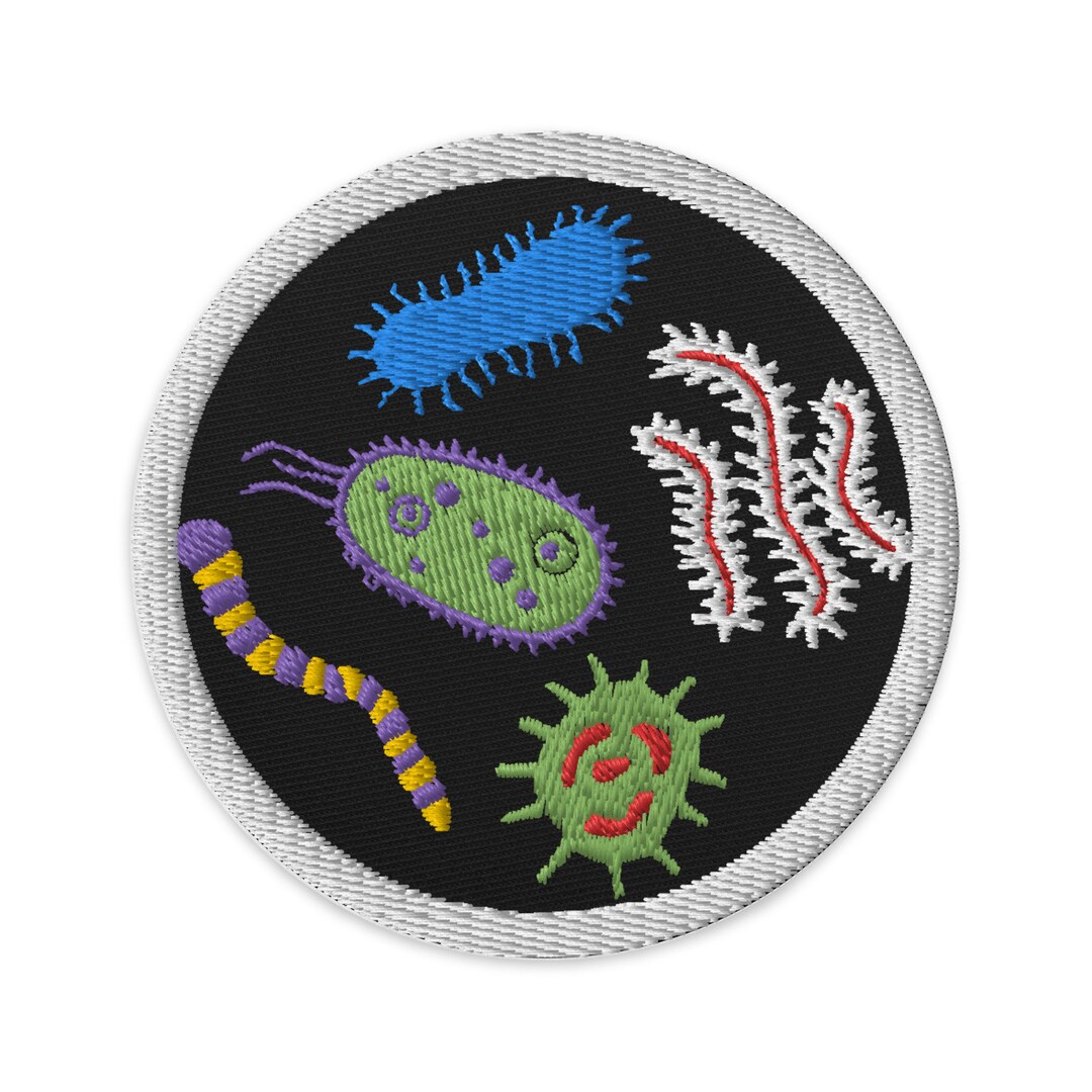 BACTERIA 4.0 || Embroidered Patch (iron On/sew On) - Etsy