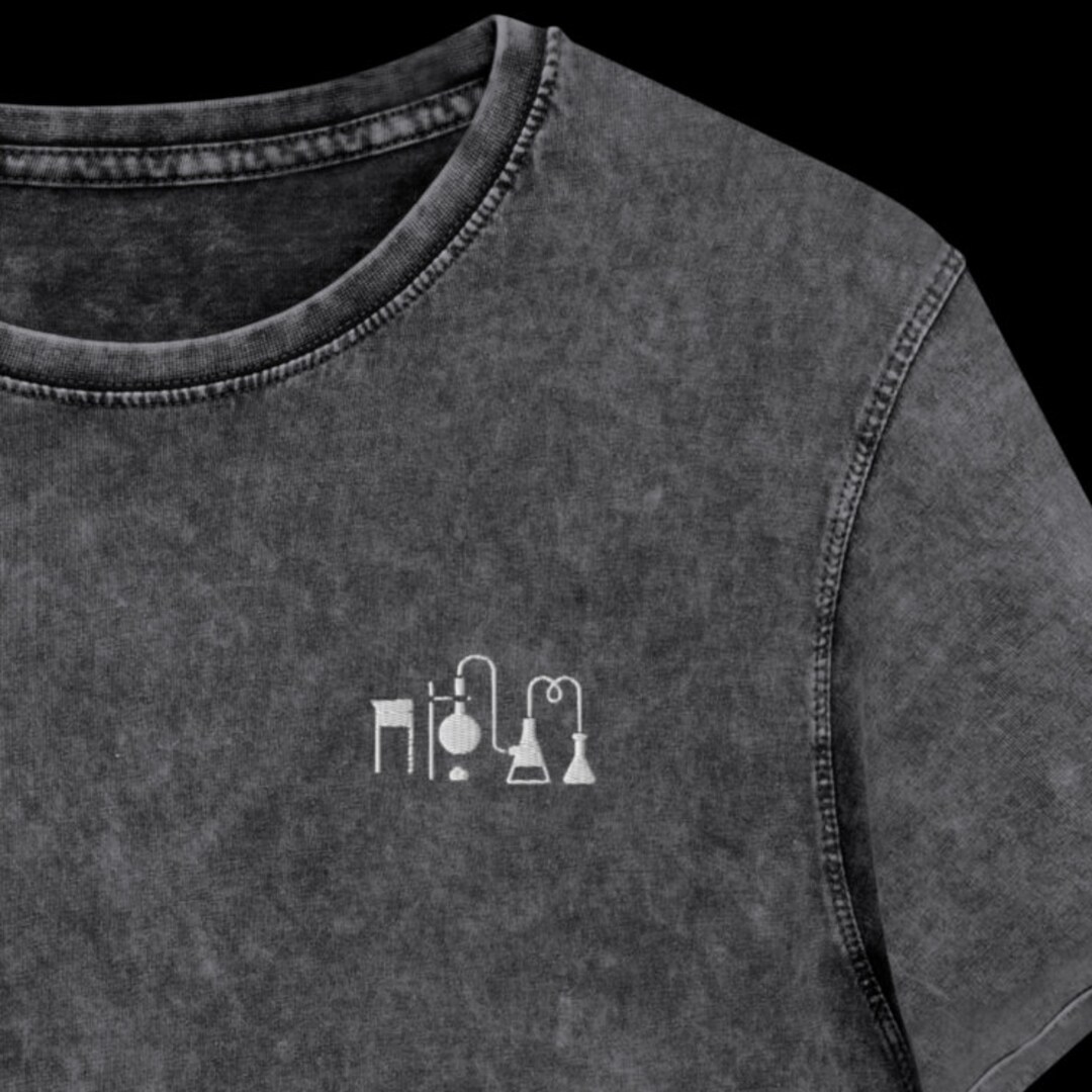 TEST _ TUBES || Denim-style Embroidered Chemistry Unisex T-shirt - Etsy