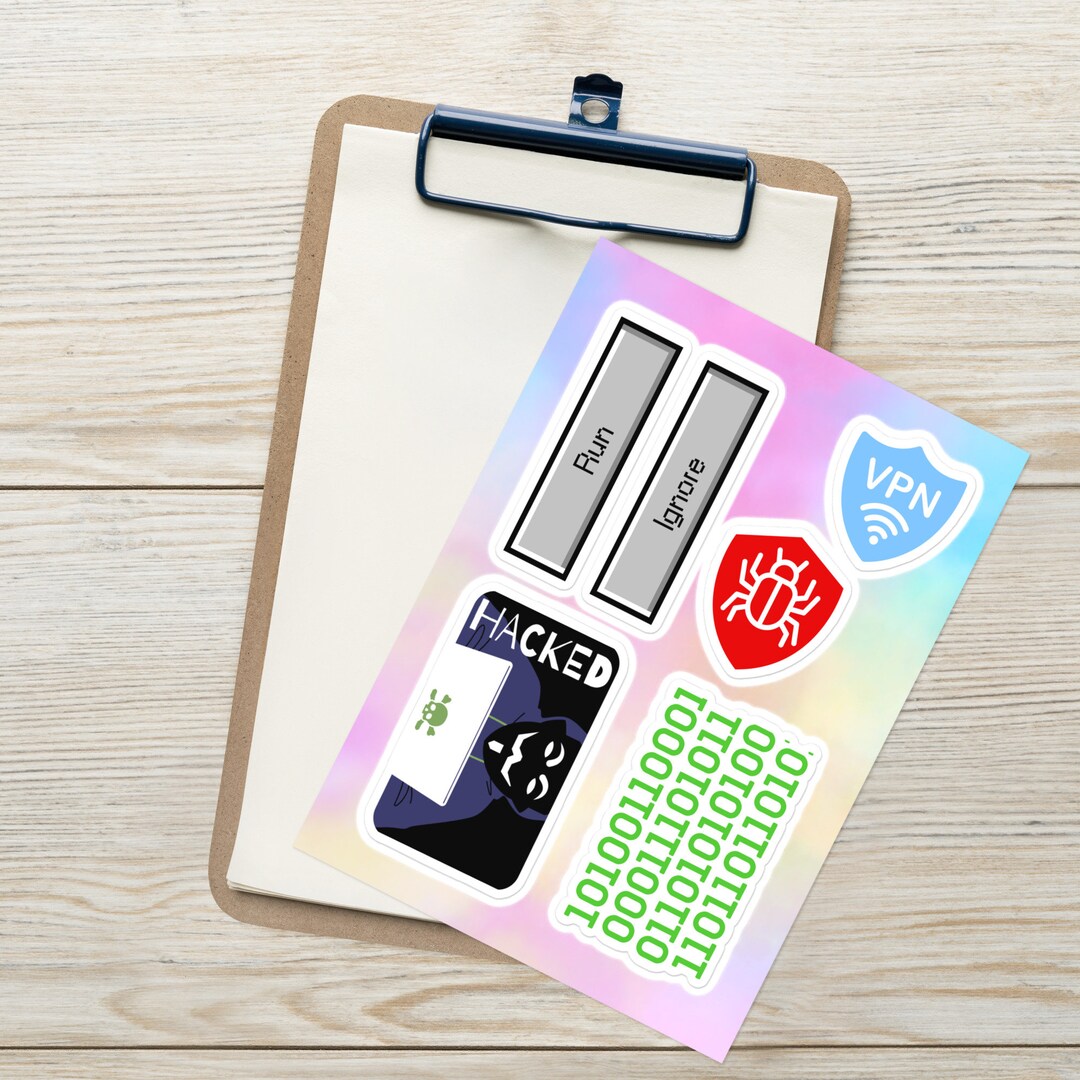 HACKED || Sticker Sheet - Etsy