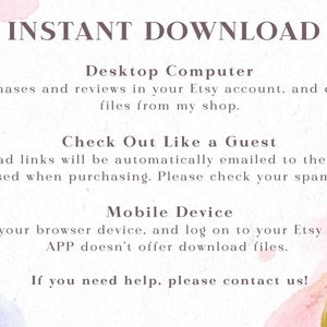 PRINTABLE 2024 Calendar, Digital PDF Instant Download, Monthly Planner ...