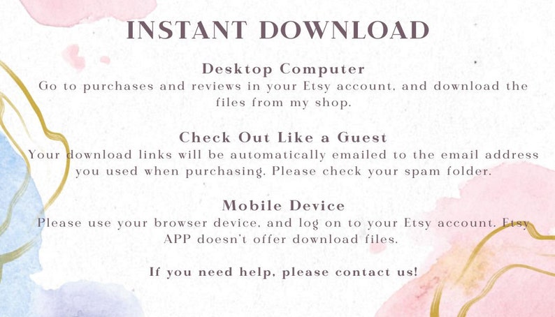 PRINTABLE 2024 Calendar, Digital PDF Instant Download, Monthly Planner ...