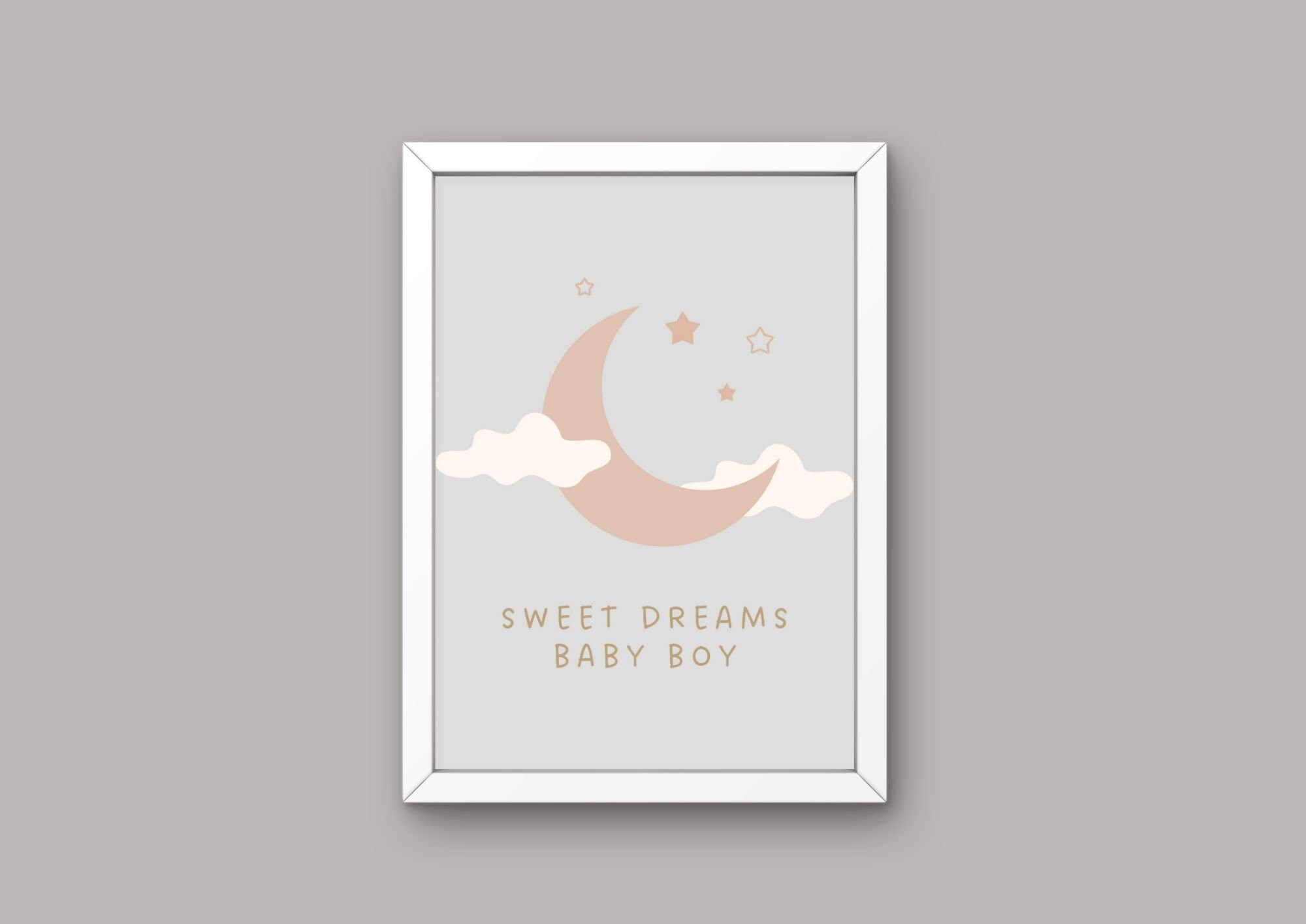 Children's Digital Poster Printable Art Sweet Dreams - Etsy
