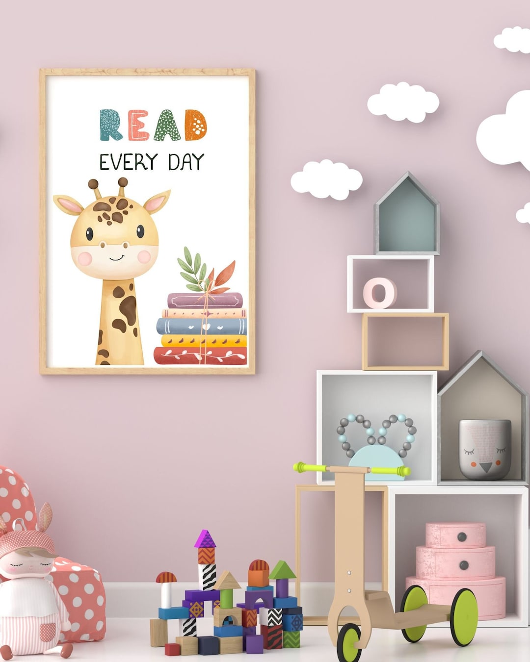 Children's Digital Poster, Printable Art, Read Every Day - Etsy