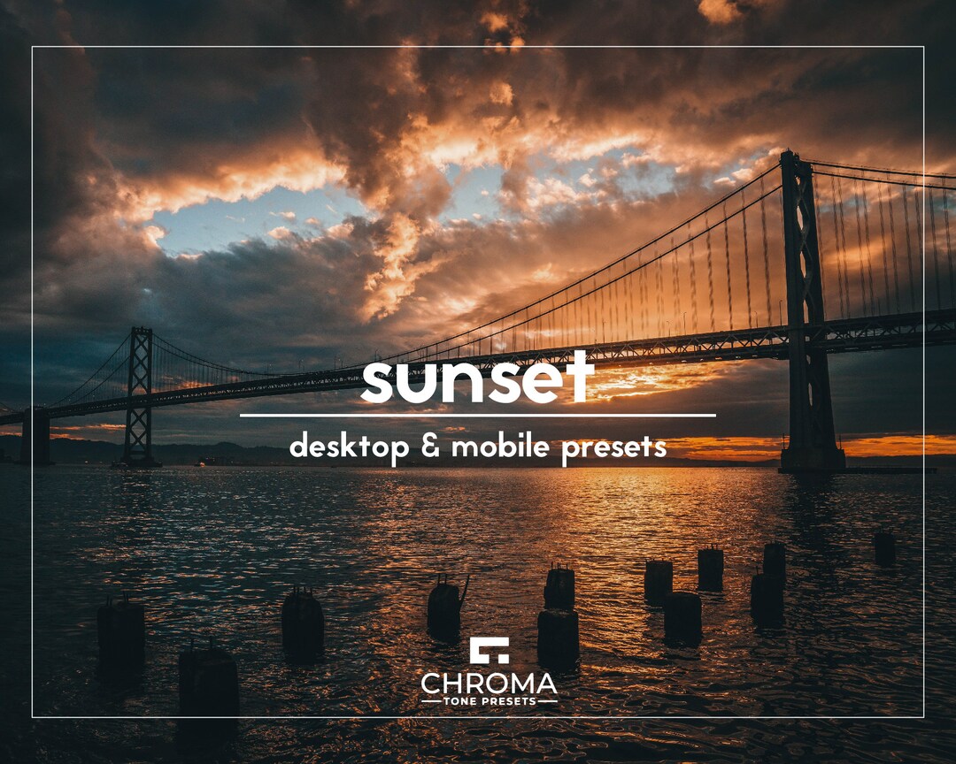 10 Sunset Lightroom Presets | Desktop and Mobile | Summer Presets ...