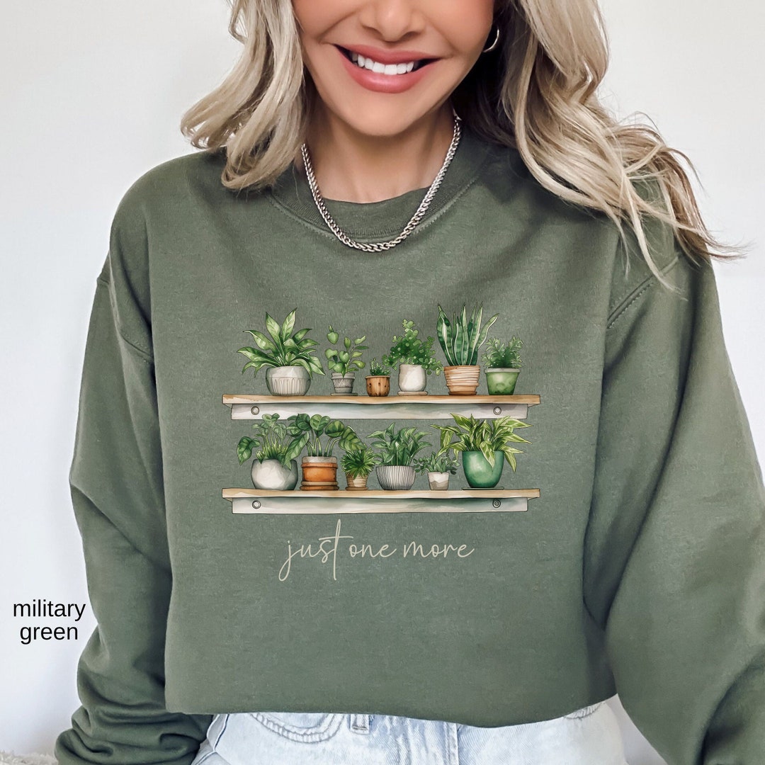 No Shelf Control Sweatshirt, Gardening Sweatshirt, Plant Lady Sweater ...