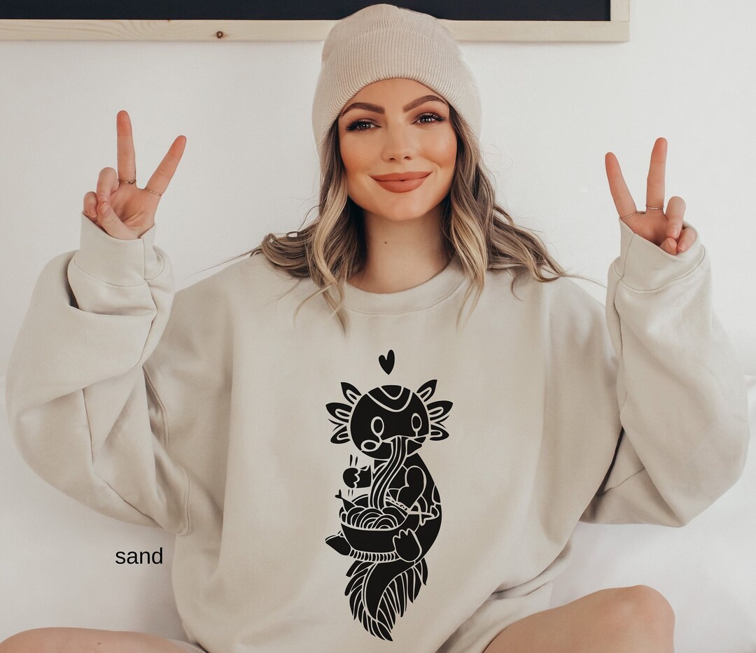 Axolotl Sweatshirt Funny Axolotl Sweater for Axolotl Lover Cute ...