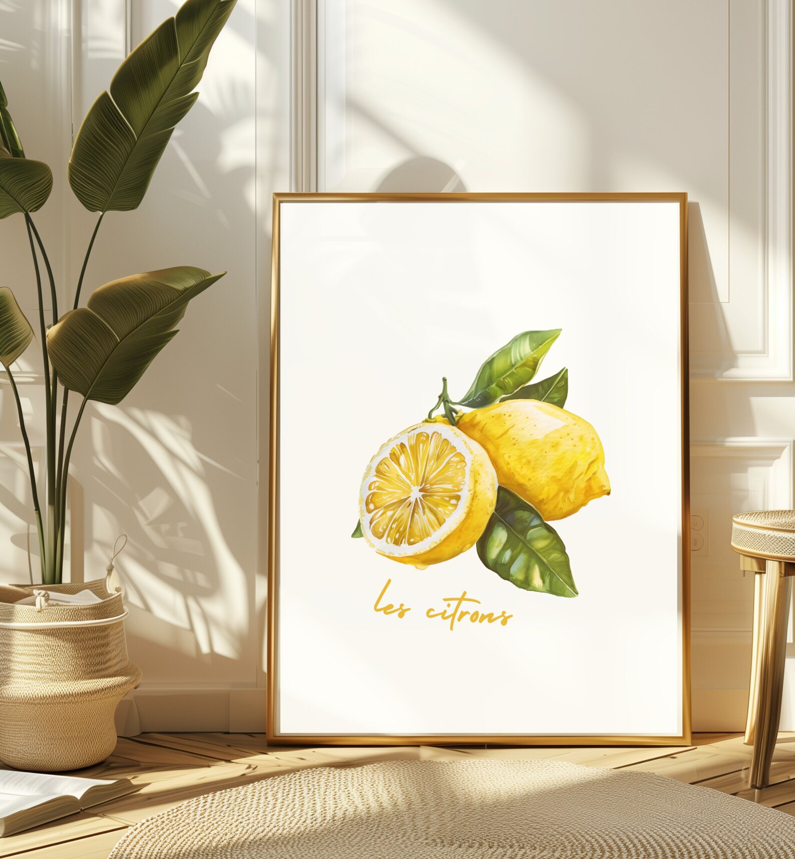 Lemons Poster Lemon Wall Art Lemon Print Les Citrons Wall Art Lemons ...