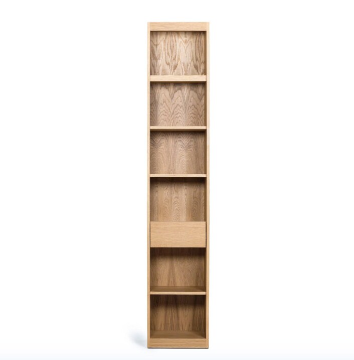 Solid Oak Bookshelf, Solid Wood Bookshelf, Wooden Shelf Unit, Multi ...