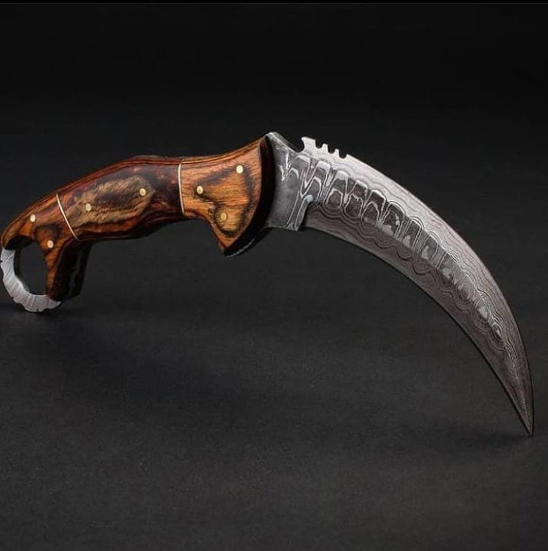 Custom Handmade Damascus Steel Karambit Best Gift for Christmas Day - Etsy