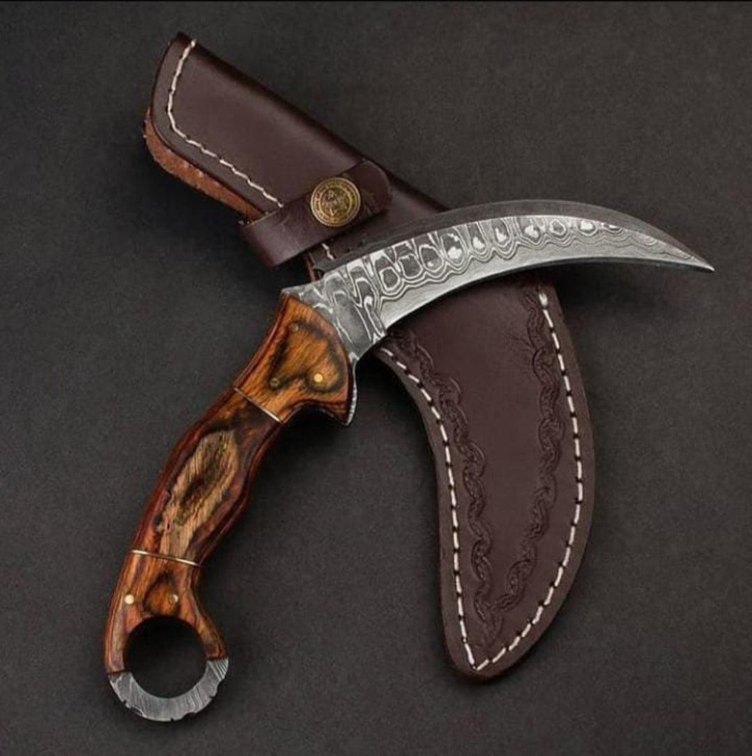 Custom Handmade Damascus Steel Karambit Best Gift for Christmas Day - Etsy