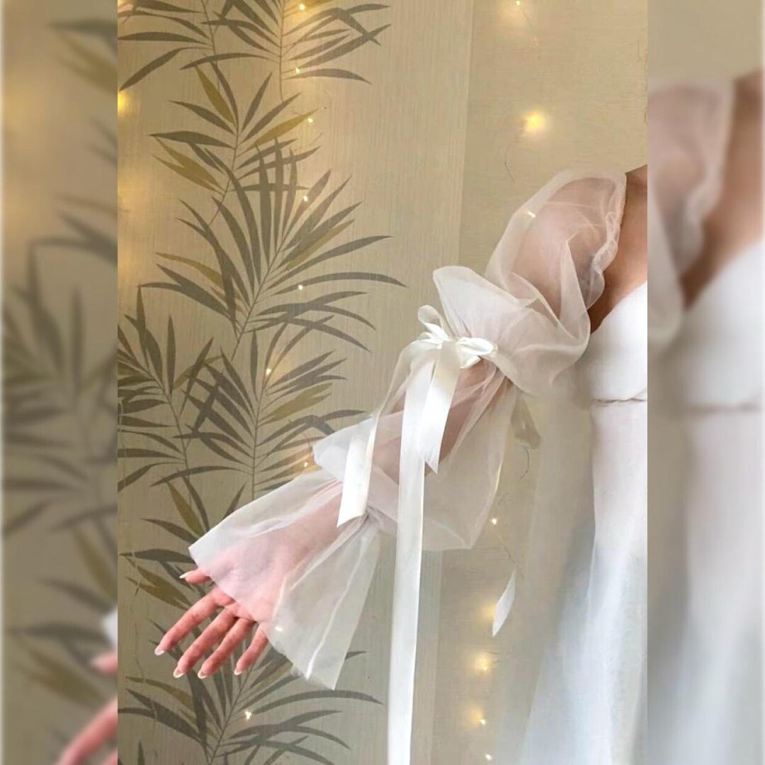 Wedding Sleeves. Bohemian Bridal Bishop Sleeves. Puff Sleeves for ...
