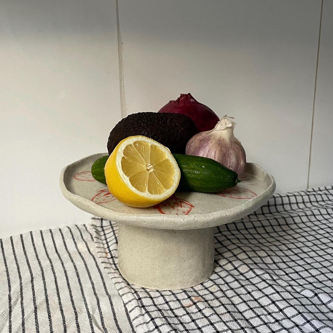 Ceramic Strawberry Cake Stand Handmade - Etsy