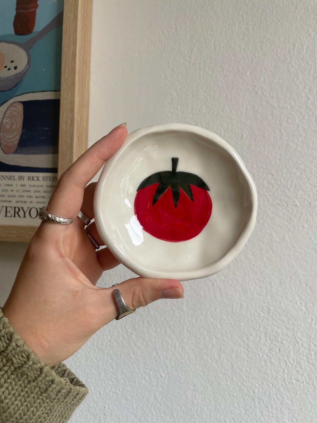 Ceramic Tomato Dish - Etsy