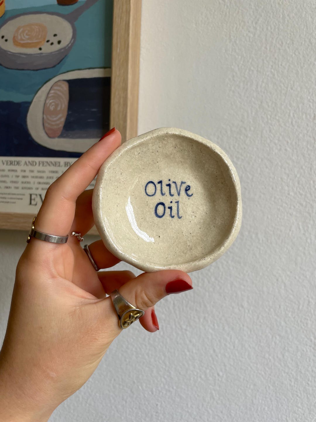 Ceramic Olive Oil Dish - Etsy