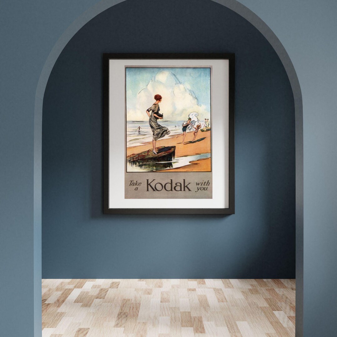 Vintage Kodak Advertisement | Beach Photography Art Print - Etsy