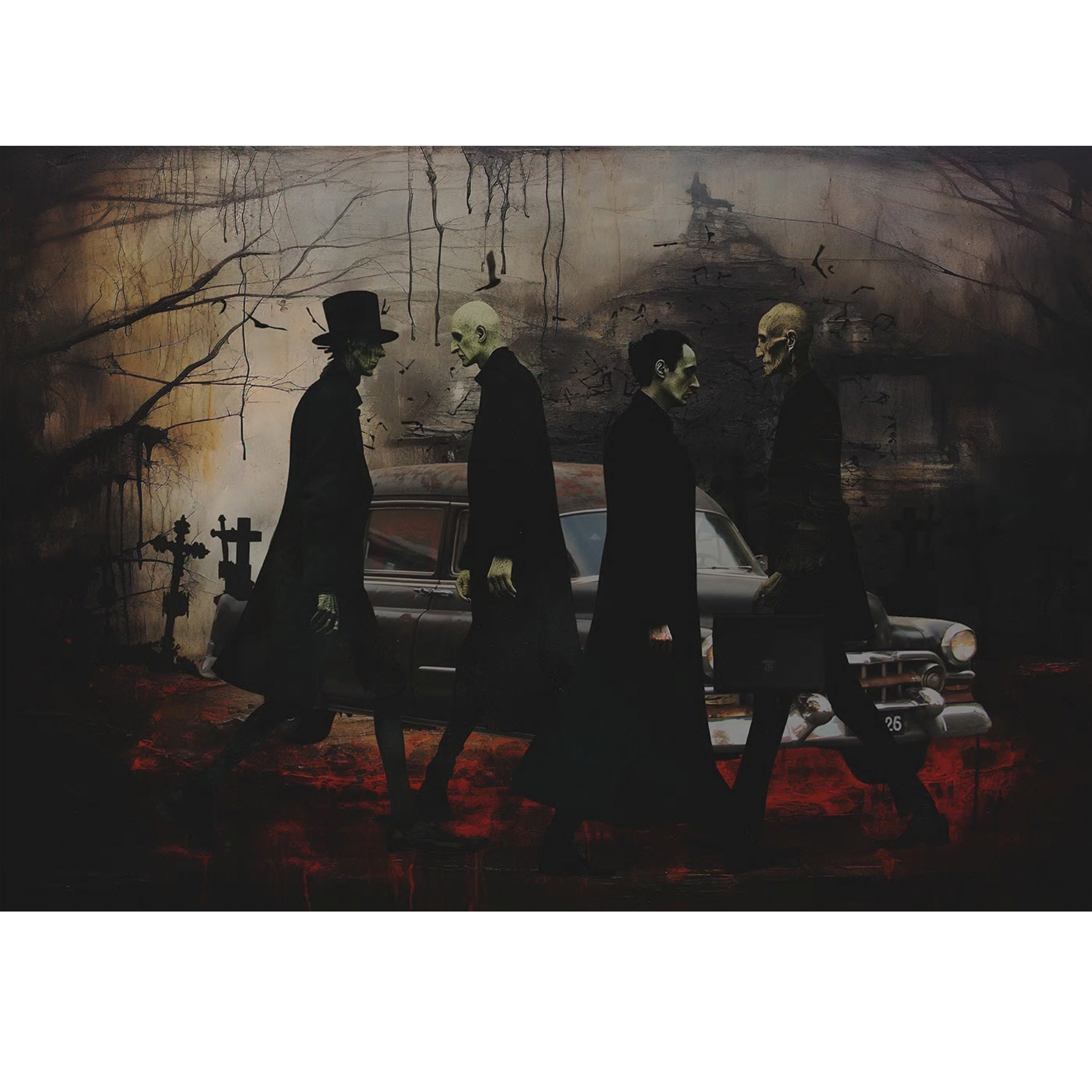 Dark & Creepy People 1: Gothic Horror People Art, Eerie Halloween ...