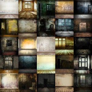 Fine Art Empty Room Papers, 100 Empty Room Scenes, Digital Scrapbooking ...