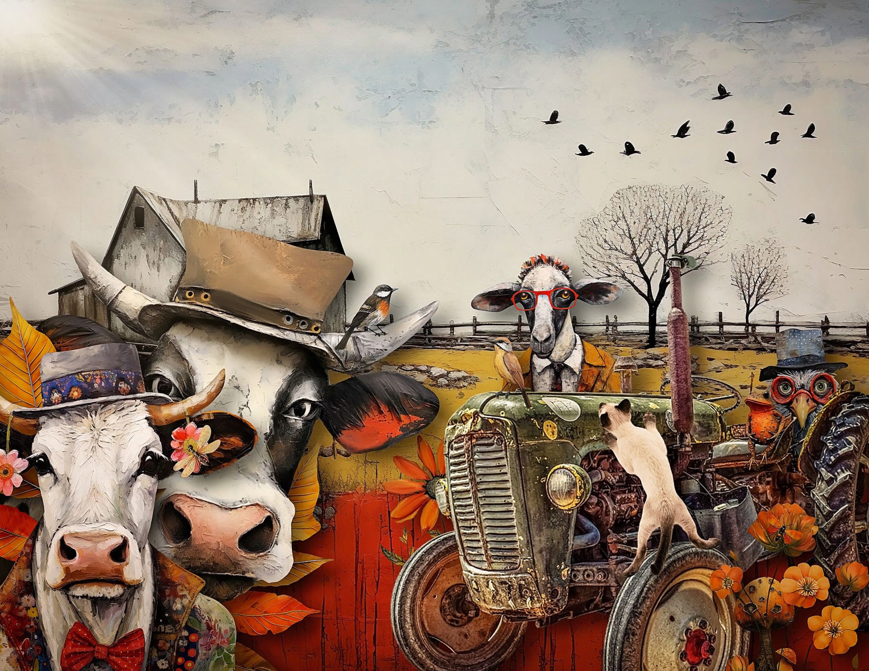 Animal Farm: Whimsical Animal Farm Clipart Pngs, Papers, Prints ...