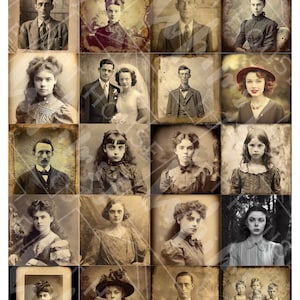 The Vintage Photo Collage Collage Collection 2: 100 Small Images ...