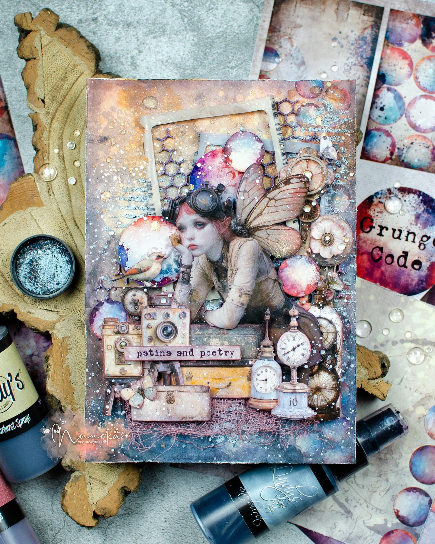 Quintessential 5: Spring Steampunk Digital Art, Vintage Pastel Designs ...