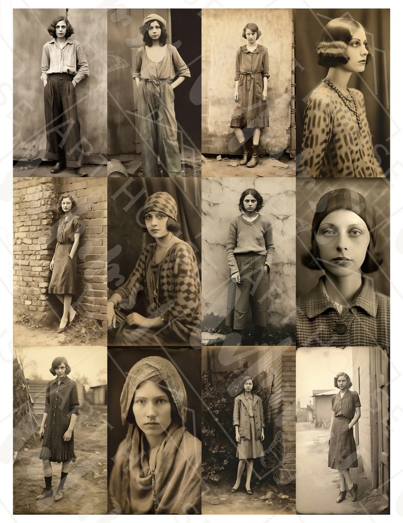 The Vintage Photo Collage Collection 1: 1930s Vintage Photo Collage Kit ...
