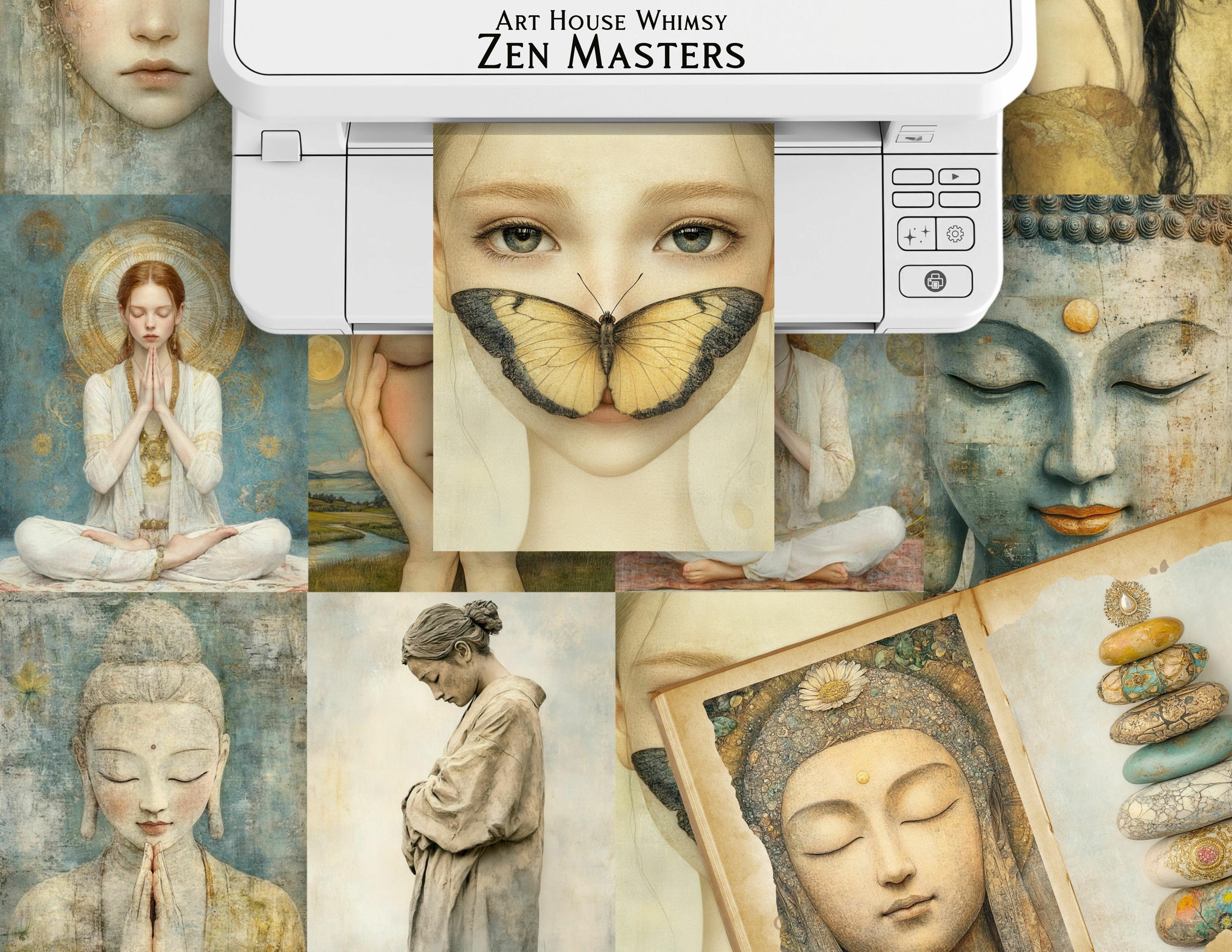 Zen Masters Digital Art Collection: Buddha, Lotus, & Gardens (96 Jpegs ...
