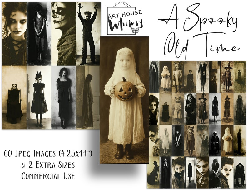 A Spooky Old Time: Vintage Halloween Images Macabre Art for Junk ...