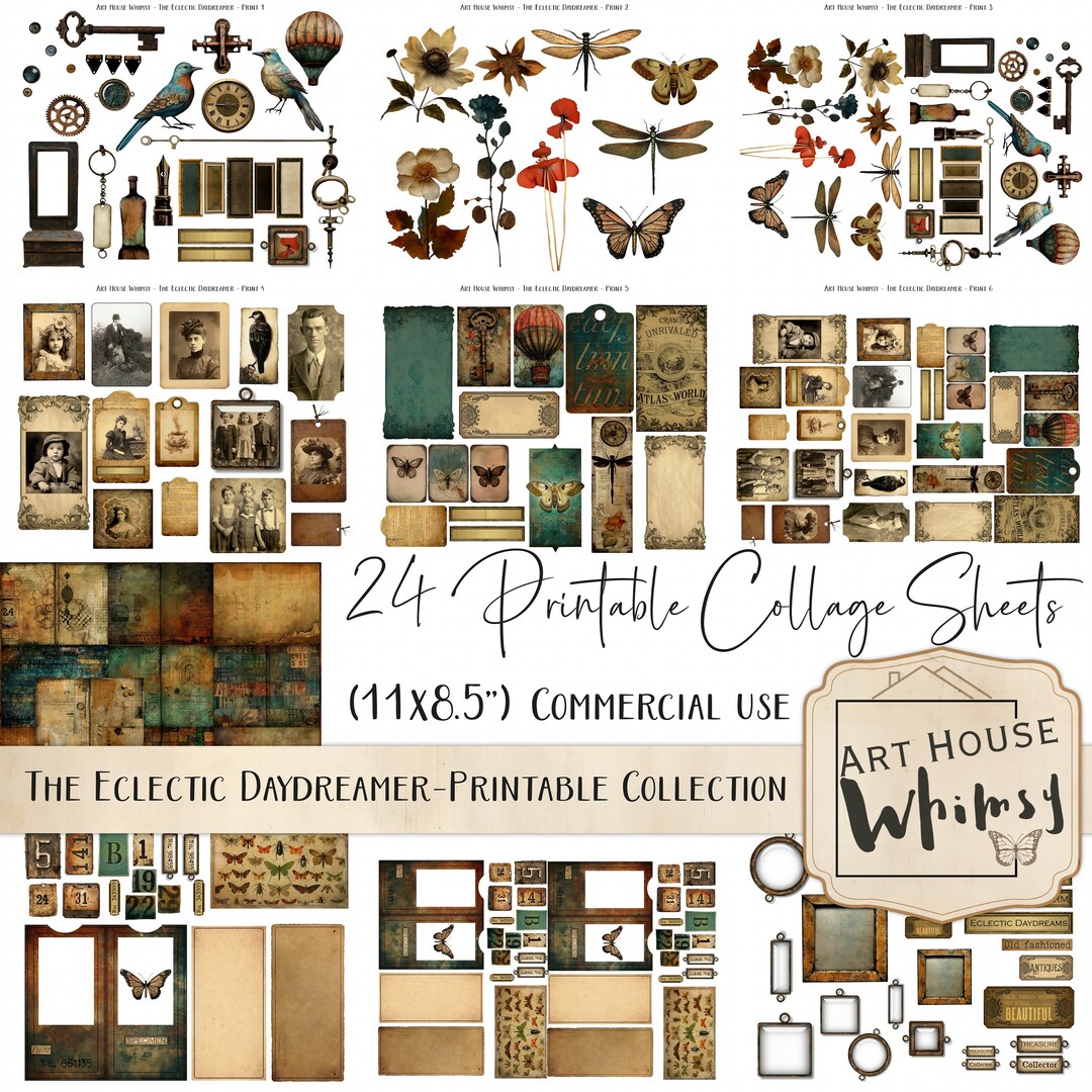 The Eclectic Daydreamer Printable Collection: Dark Grunge Vintage ...