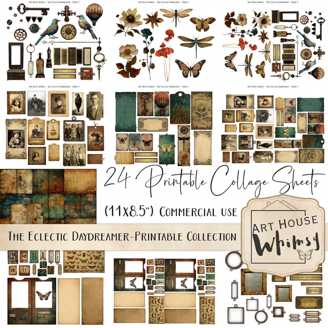 The Eclectic Daydreamer Printable Collection: Dark Grunge Vintage ...