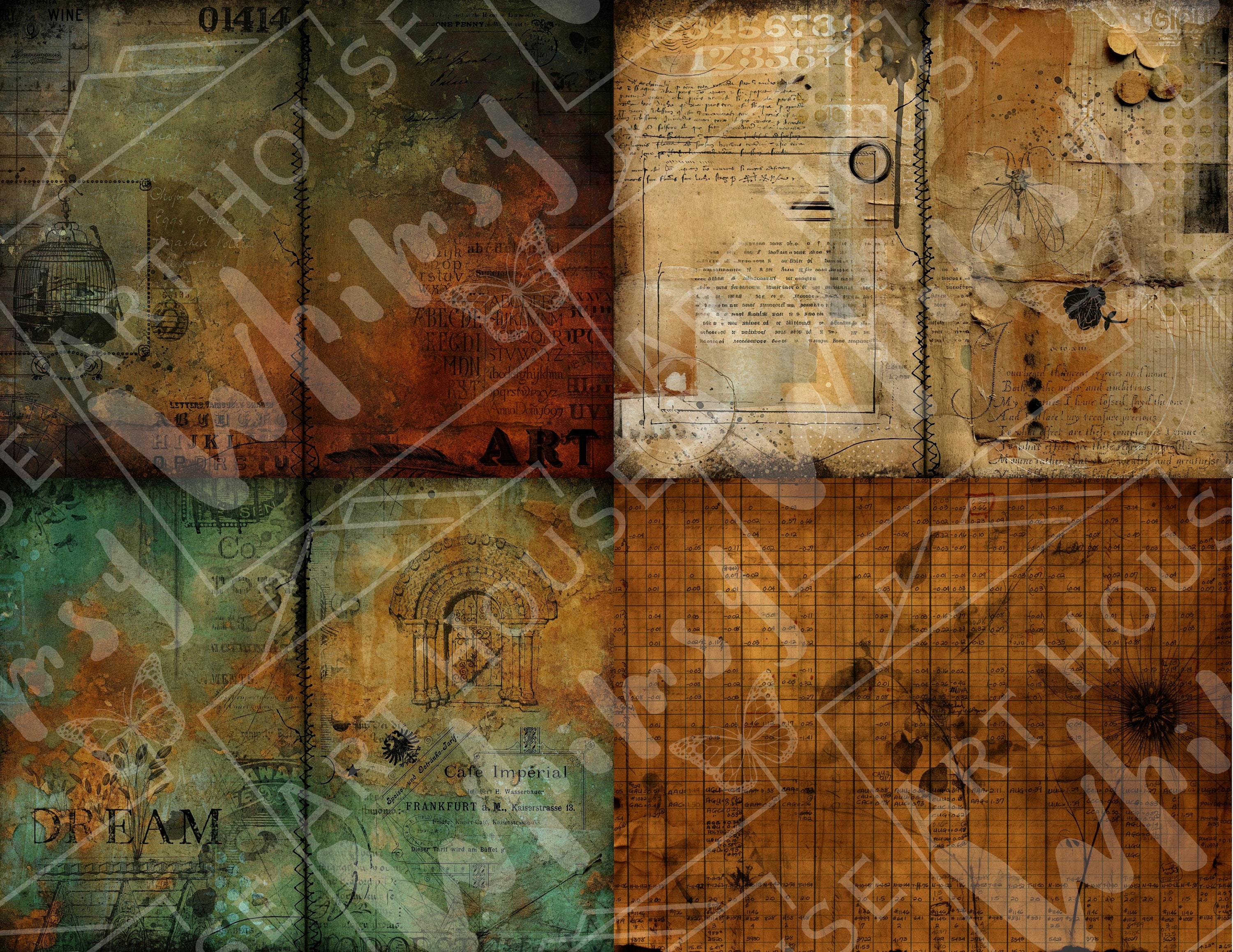 The Eclectic Daydreamer Printable Collection: Dark Grunge Vintage ...