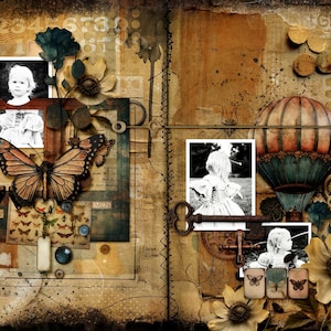The Eclectic Daydreamer: Dark Grunge Vintage Digital Scrapbooking Kit ...