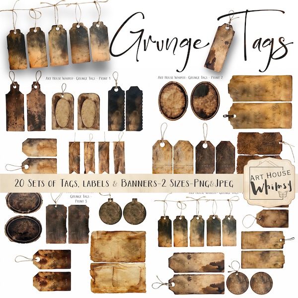Grunge Tag - Etsy
