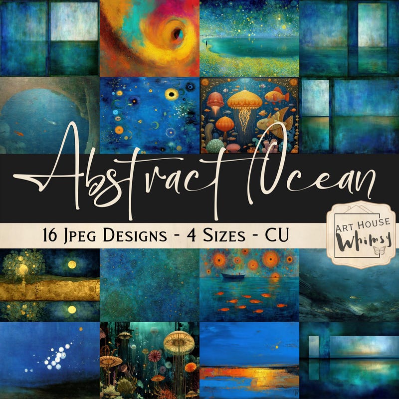 Abstract Ocean Art - Etsy