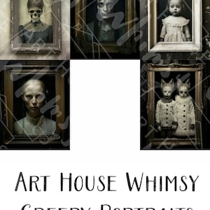 Creepy Portraits: Gothic Horror Portrait Art, 50 Spooky Images (digital ...