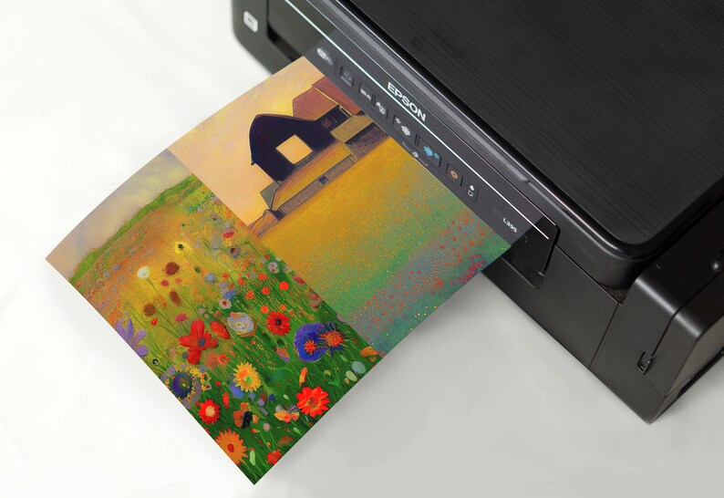 Field of Dreams Papers: Painterly Flower Field Backgrounds, Digital ...