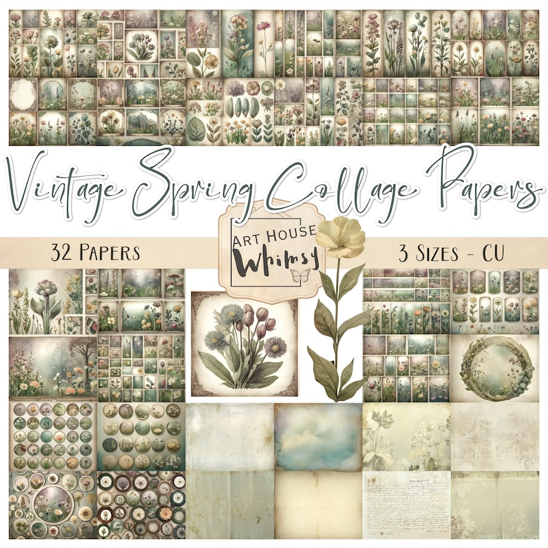 Vintage Spring Graphics - Etsy