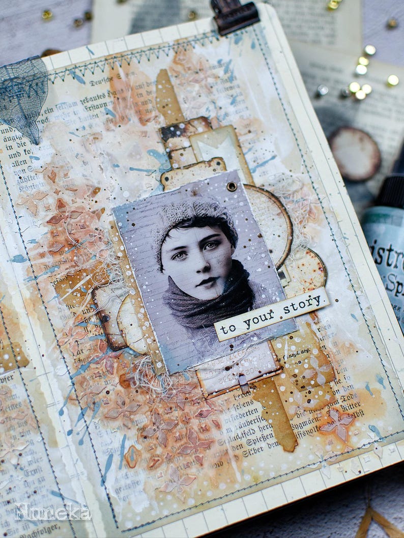 Faces of Winter: Sepia Character Portraits Vintage Ephemera (digital ...