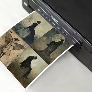 Dark & Creepy People 1: Gothic Horror People Art, Eerie Halloween ...